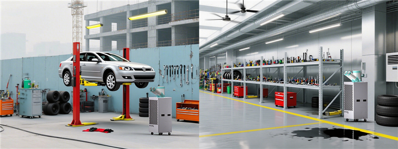 How to cool down the auto repair shop on high temperatures? - Sial